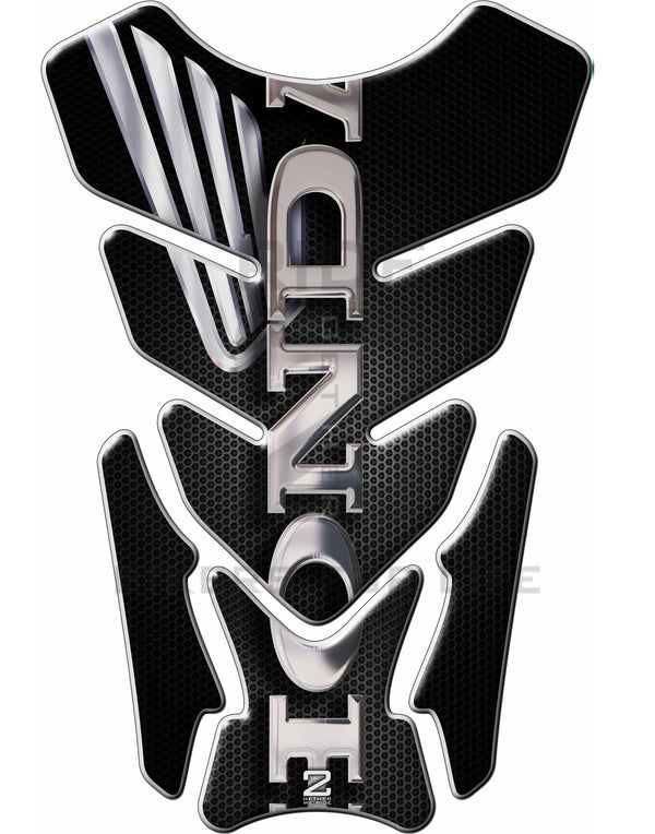 Honda Tank Pad - CBR, CB Series, Twin Africa - Silver , Black and Chro ...