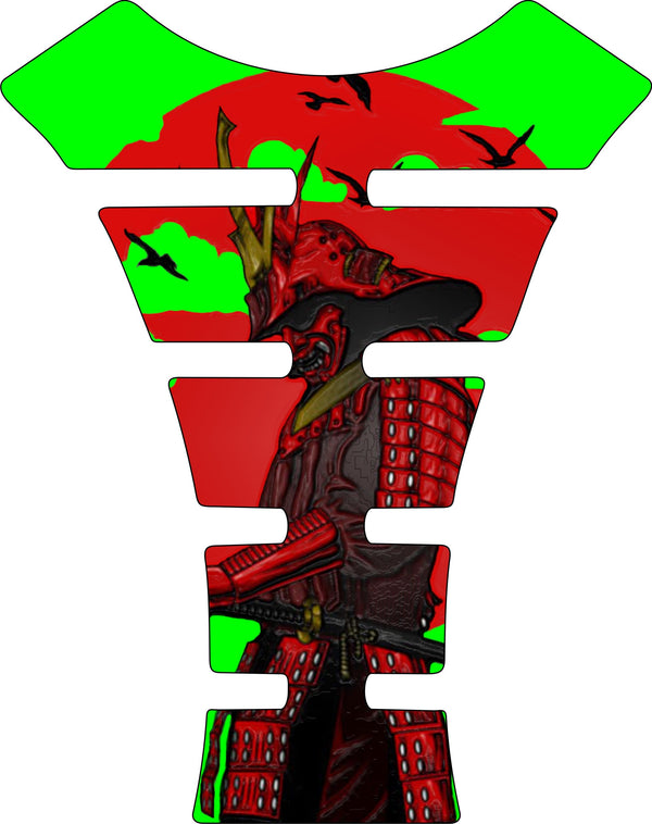 Yamaha Tank Pad - Yamaha Samurai Green and Red Motor Bike Tank Pad Pro – 2Gether We Ride